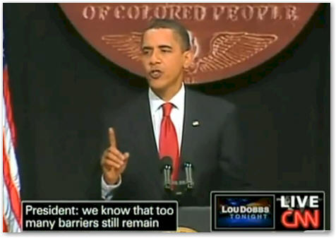 President Obama Addresses NAACP Convention