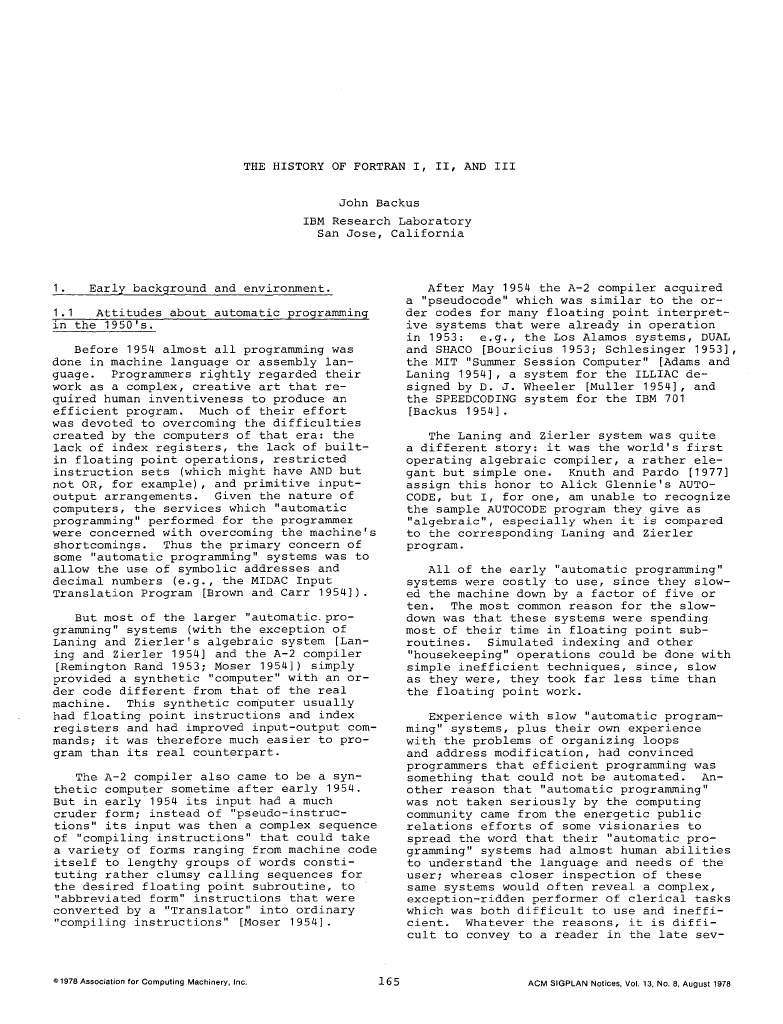 FORTRAN a history from John Backus - BGE Journal - African American ...